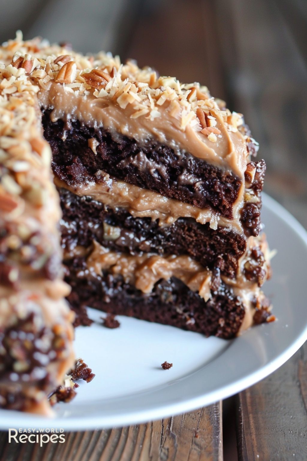 The Best German Chocolate Cake Recipe - EasyWorldRecipes