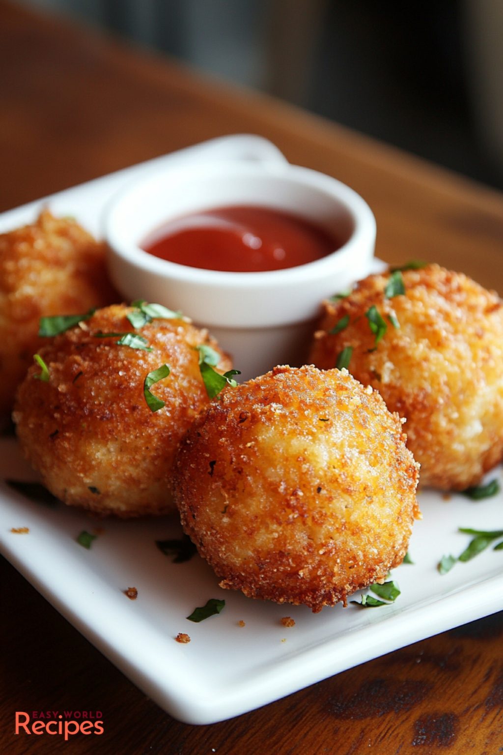Cheesy Italian Arancini Balls Recipe - EasyWorldRecipes