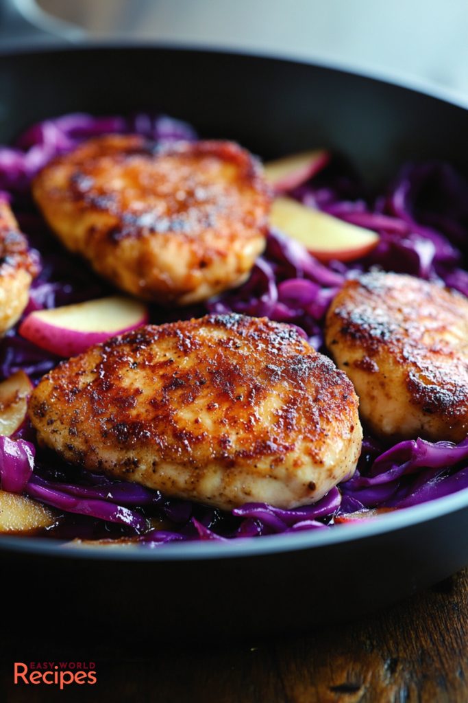 Oktoberfest Chicken with Red Cabbage Recipe