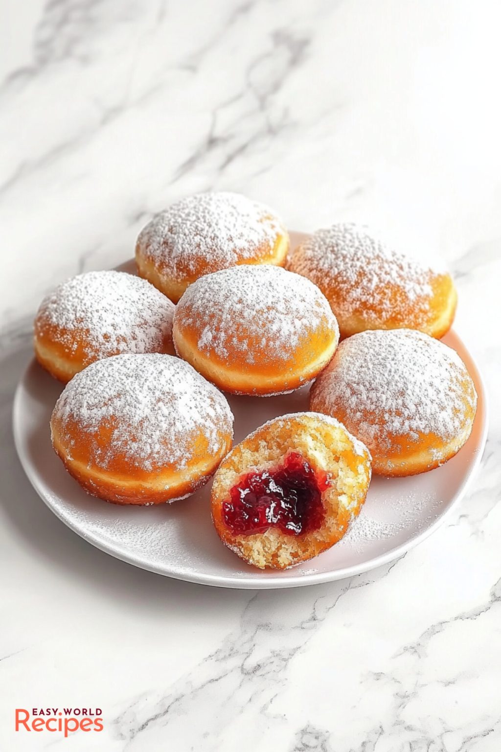 German Berliner (Jam-Filled Doughnuts) - EasyWorldRecipes