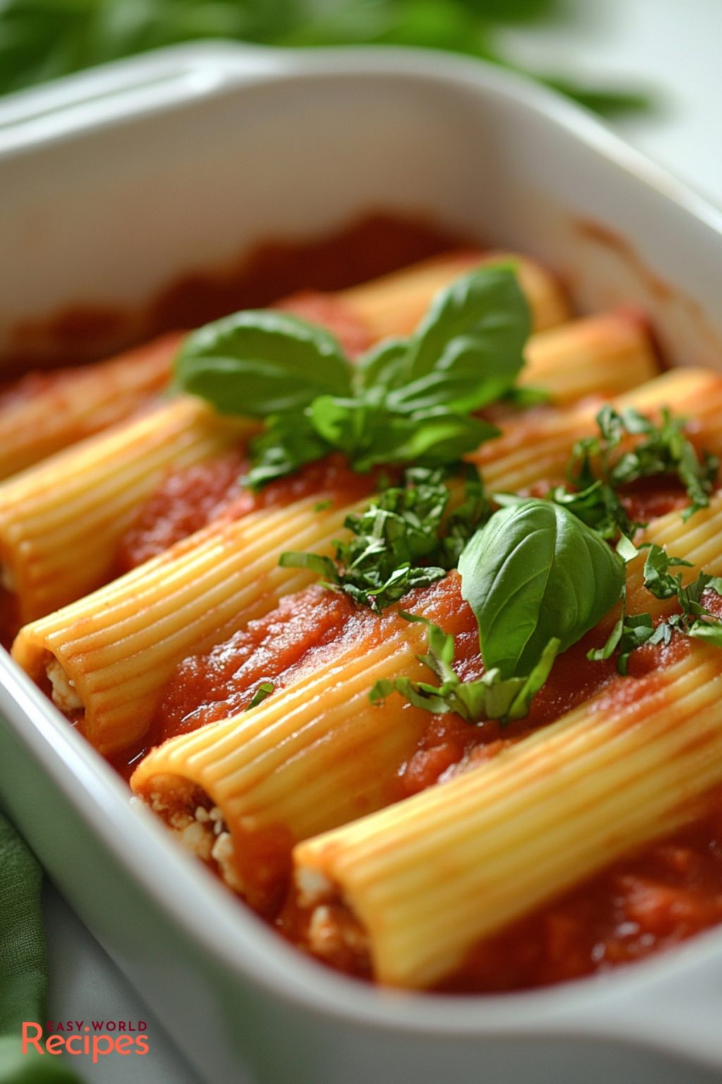 Manicotti Recipe - Italian Style Stuffed Pasta