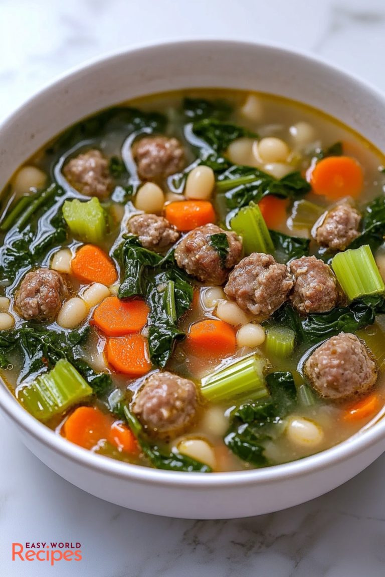 Traditional Italian Wedding Soup Recipe - EasyWorldRecipes