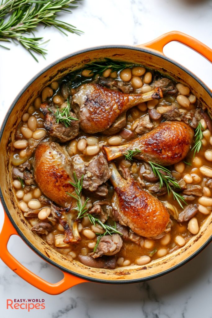 Traditional French Cassoulet Recipe (French Bean Stew)