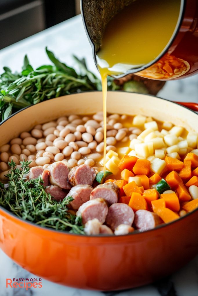 Traditional French Cassoulet Recipe (French Bean Stew)