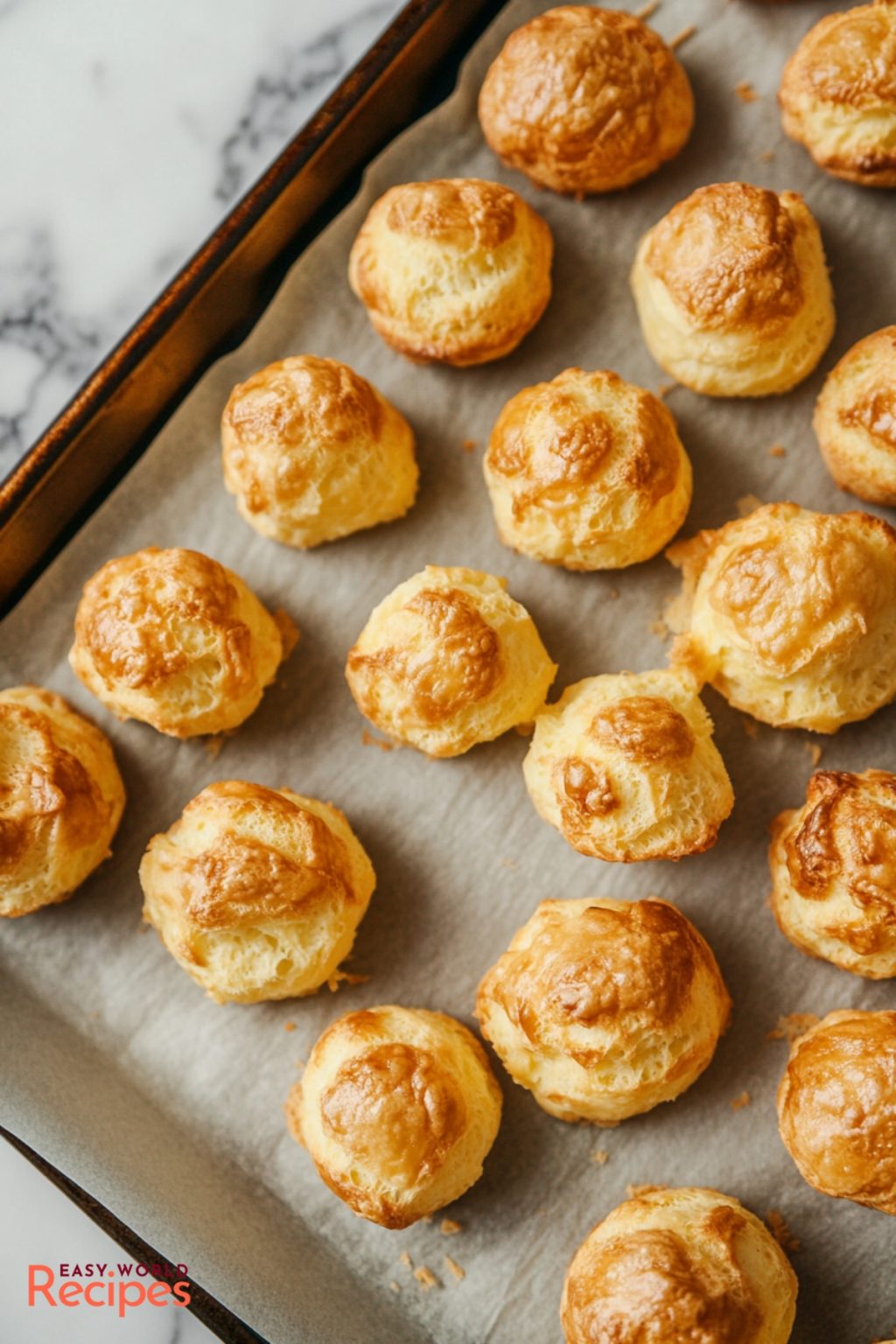 Traditional Gougères - French Cheese Puffs Recipe
