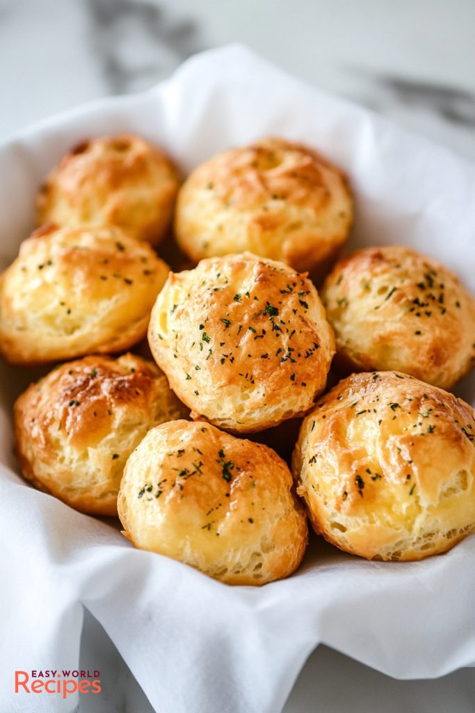 Traditional Gougères - French Cheese Puffs Recipe