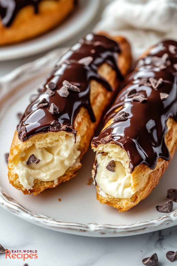 Traditional French Éclairs Recipe - EasyWorldRecipes
