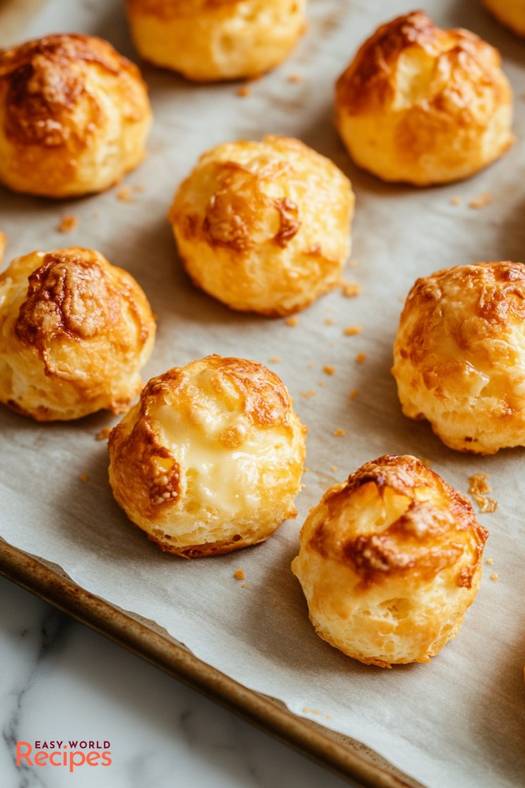 Traditional Gougères - French Cheese Puffs Recipe