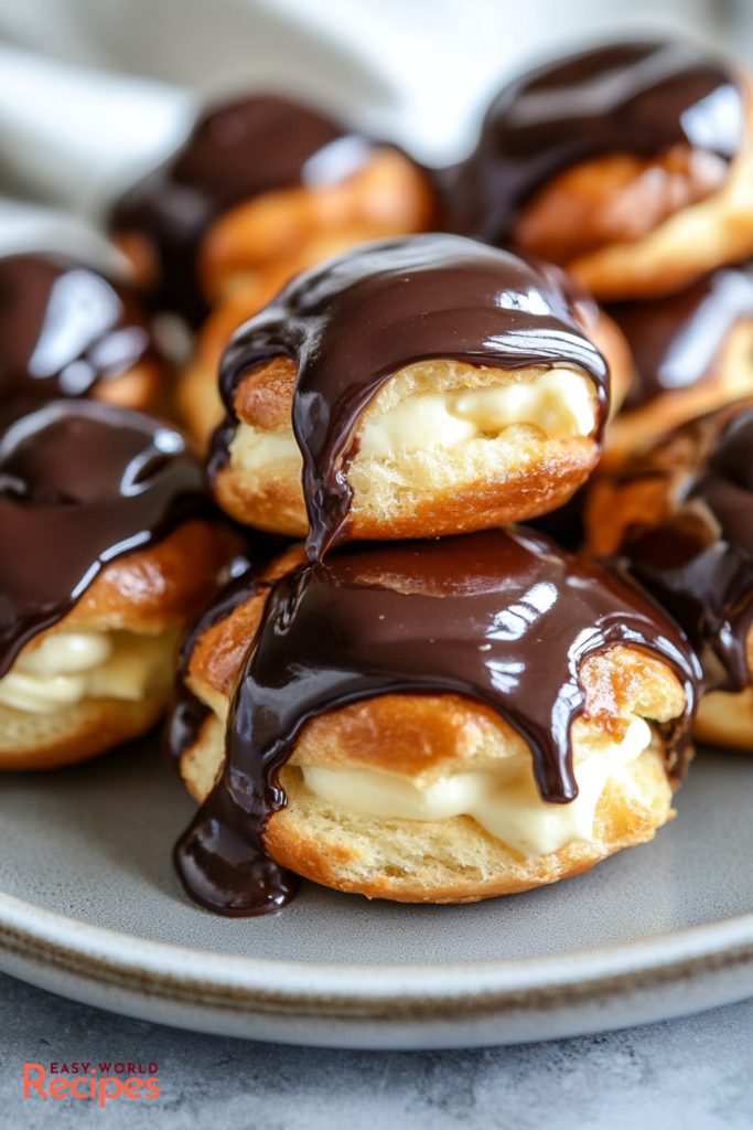 Traditional Chocolate Profiteroles Recipe - EasyWorldRecipes