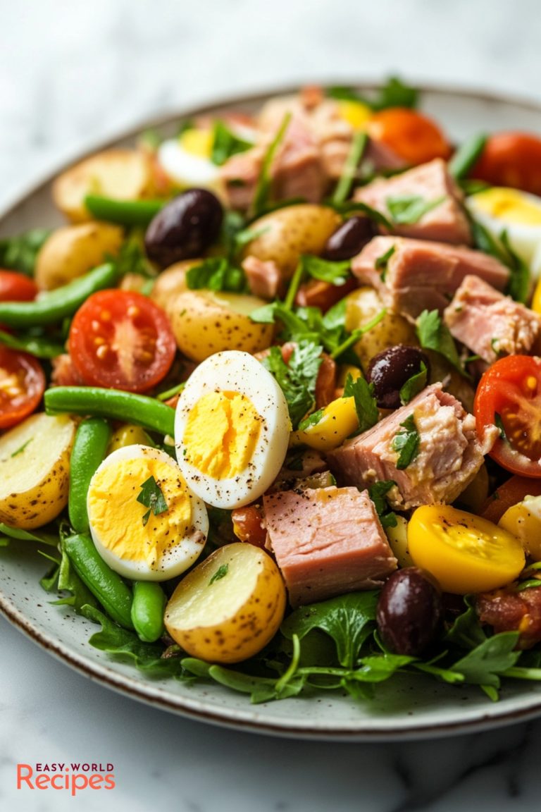 French Salade Niçoise Recipe - EasyWorldRecipes