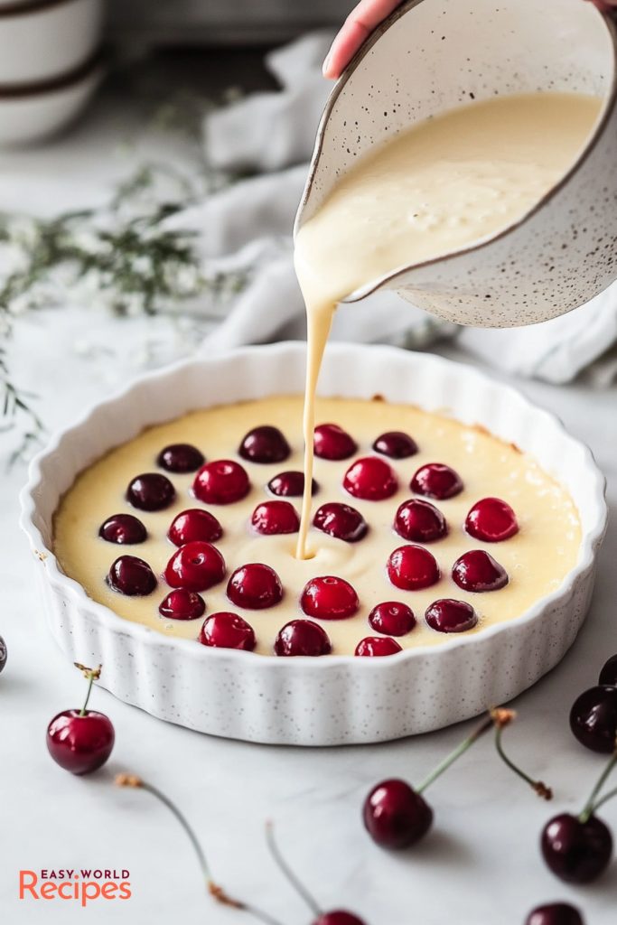 Cherry Clafoutis Recipe - French Baked Custard with Cherries