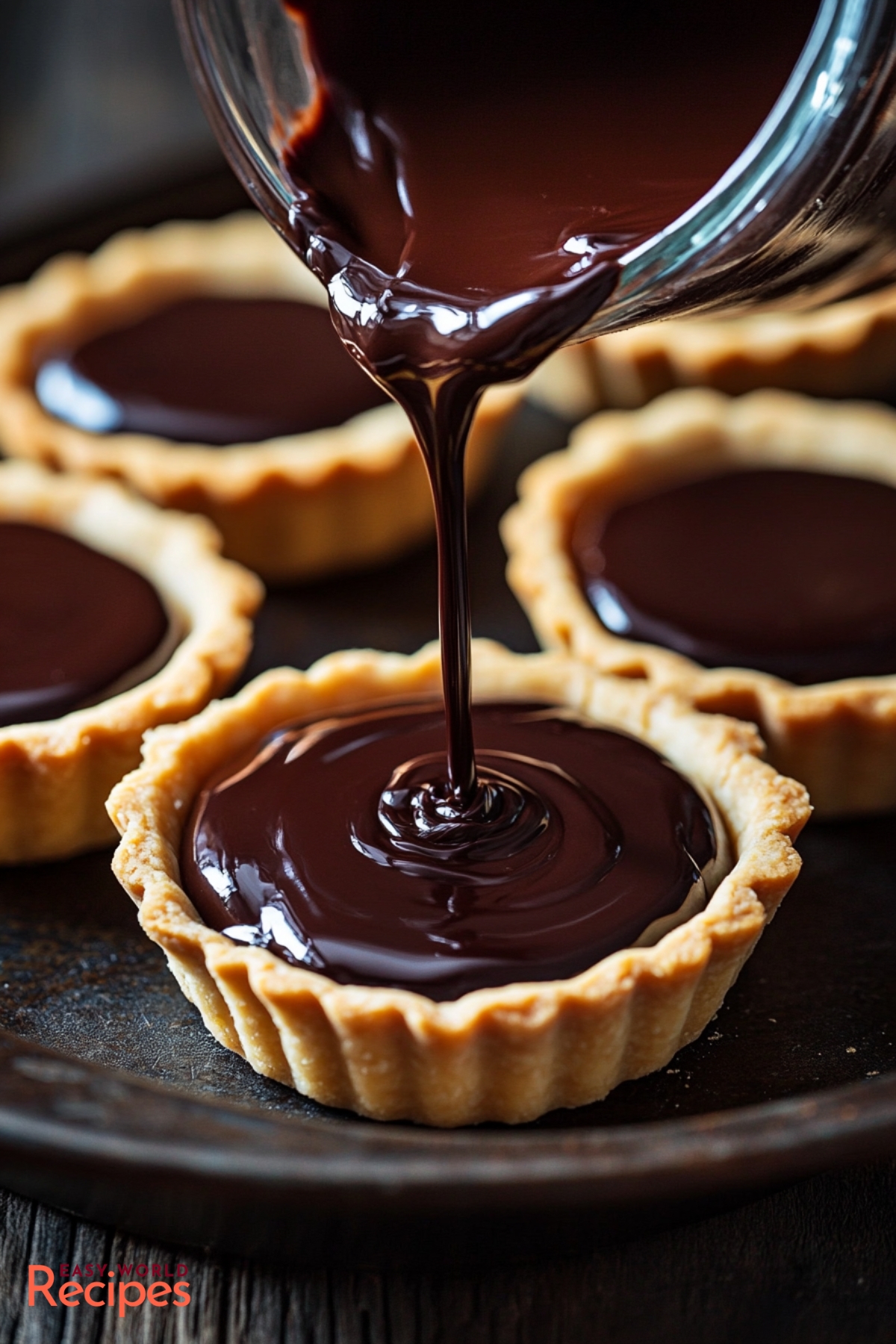 Traditional French Chocolate Tartlets - EasyWorldRecipes
