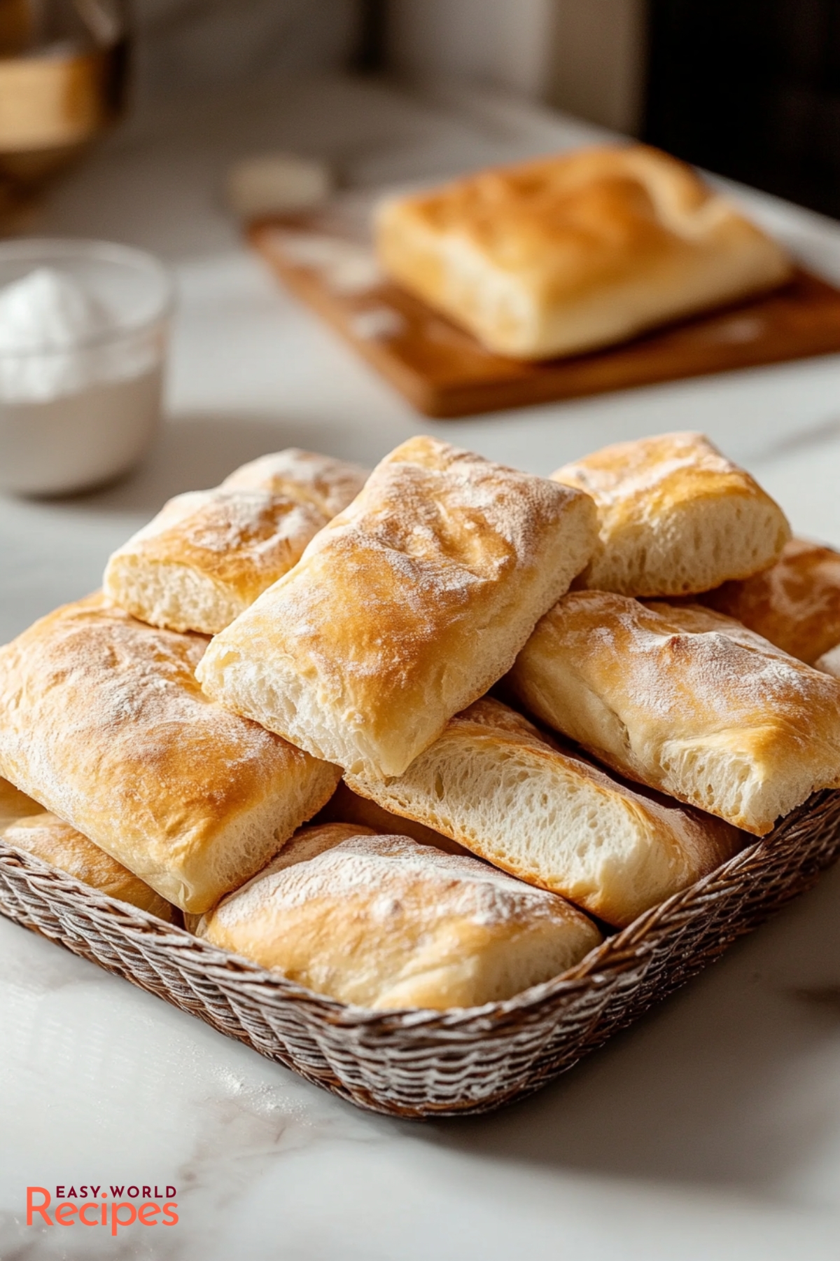 Traditional Italian Ciabatta Bread Recipe - EasyWorldRecipes