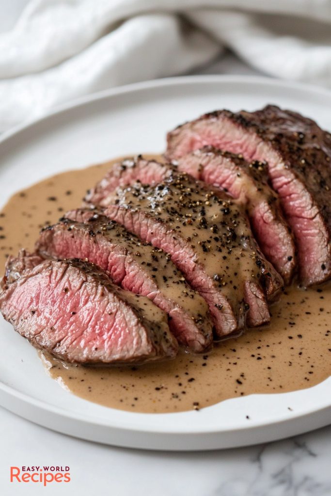 Traditional French Steak au Poivre - Pepper Steak Recipe