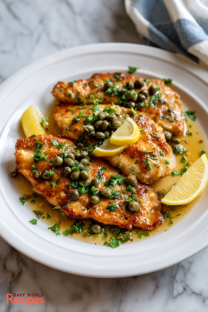 Traditional Chicken Piccata Recipe - EasyWorldRecipes