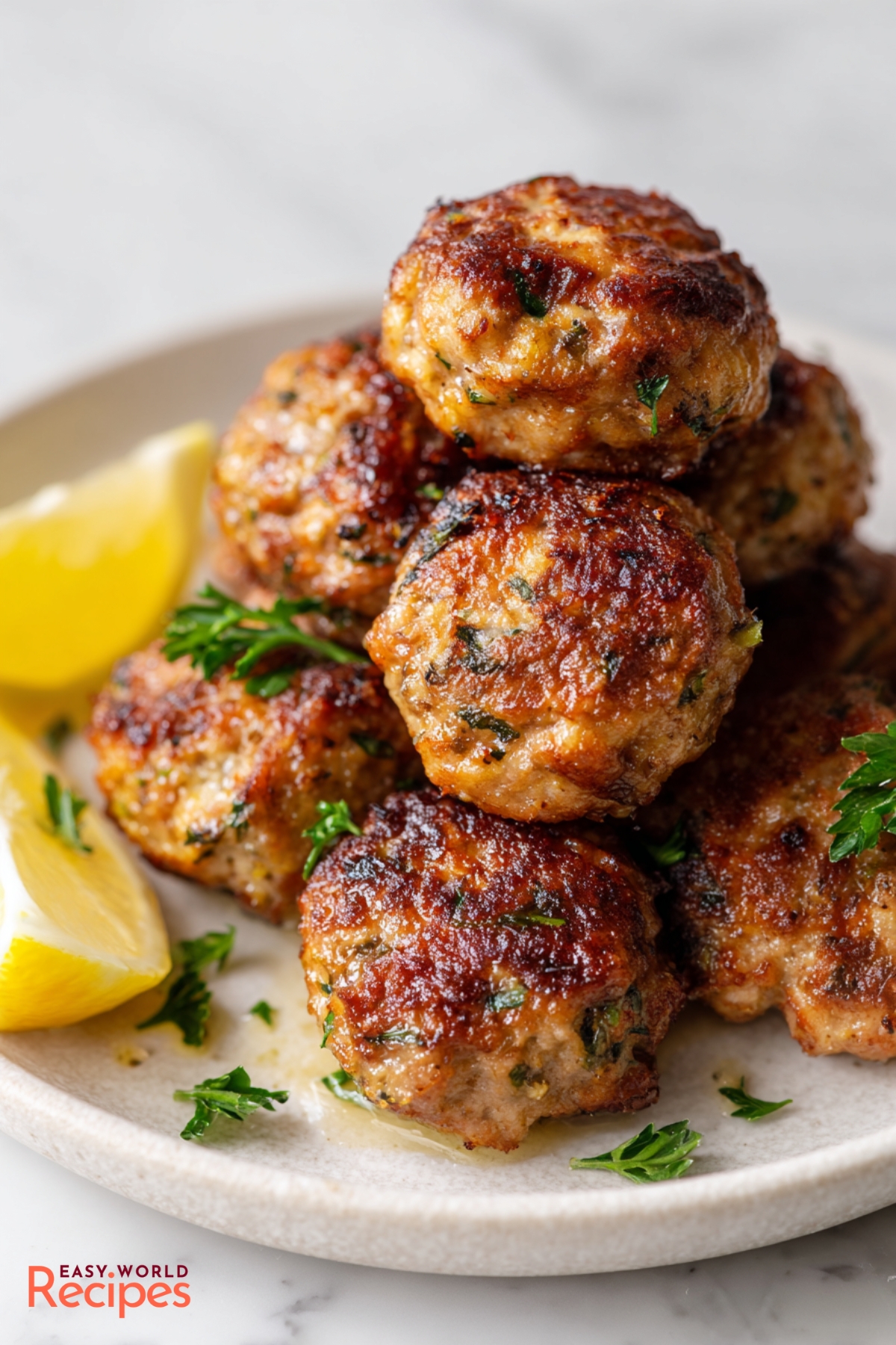 Greek Keftedes (Fried Meatballs) - EasyWorldRecipes
