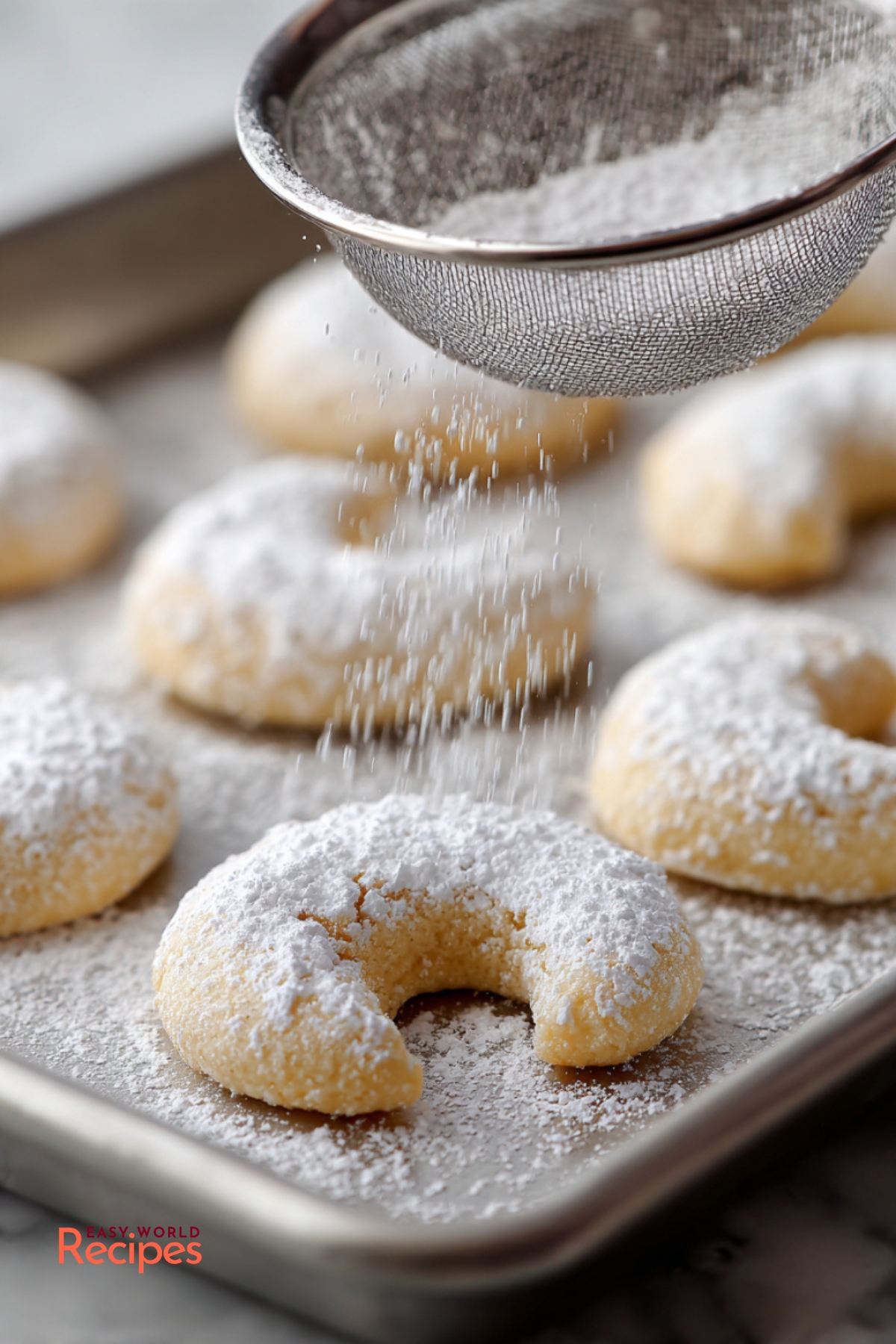 Kourabiedes Recipe - Greek Christmas Almond Cookies