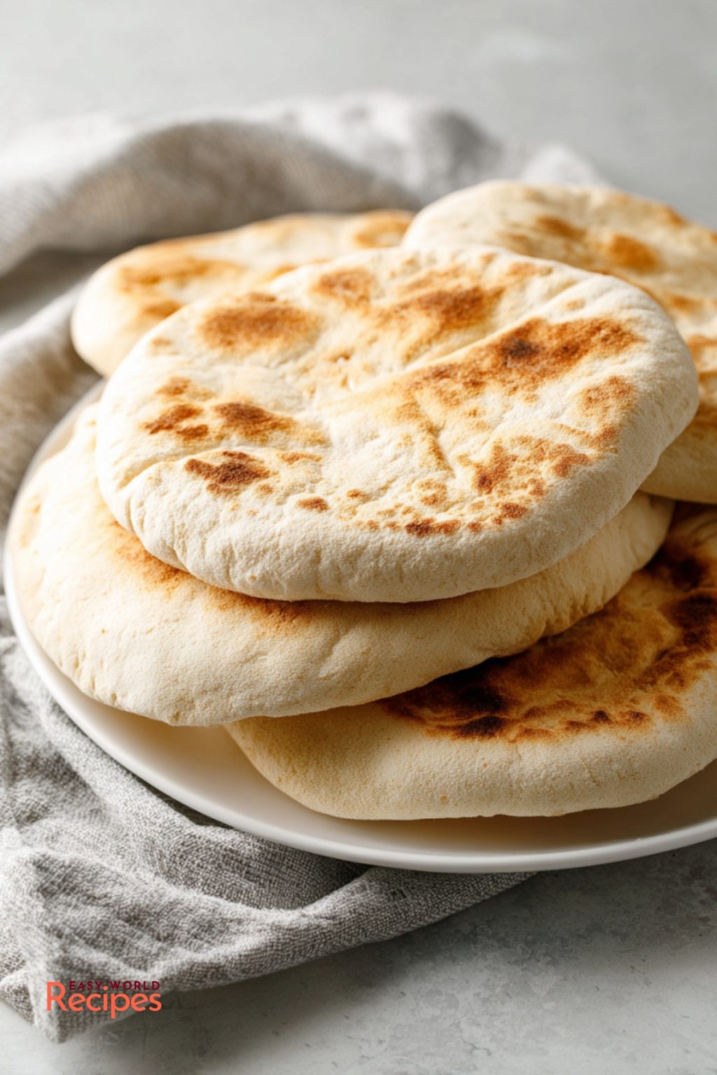 Authentic Greek Pita Bread Recipe - EasyWorldRecipes