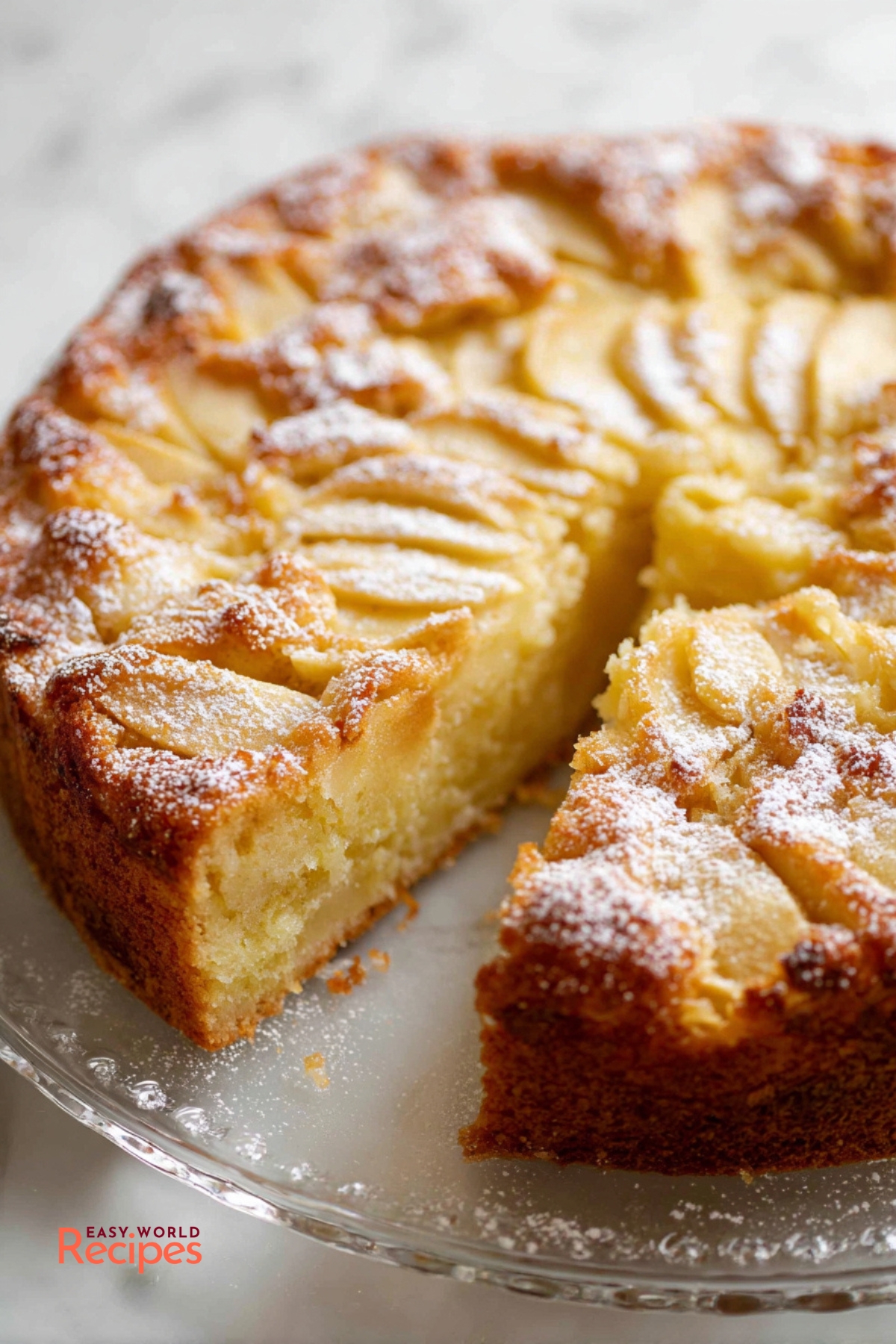 Milopita Recipe (Greek Apple Cake) with Olive Oil & Yogurt
